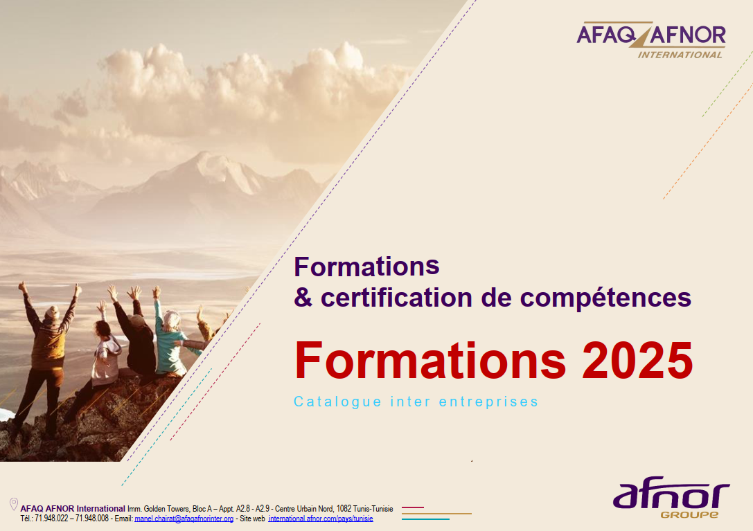 AFNOR en Tunisie : Offres de Certification et Formation Tunisie - AFNOR INTERNATIONAL